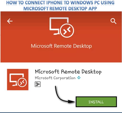 How to Connect iPhone to Windows PC Using Microsoft Remote Desktop App ...